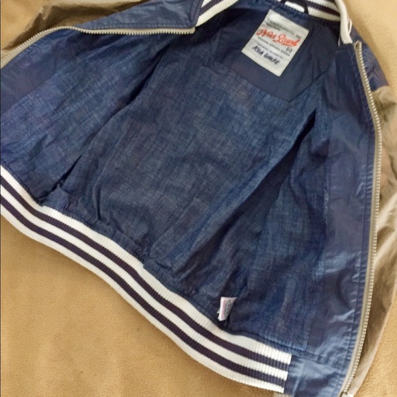 Next Brand | Jackets & Coats | Guc 6 Boy Blue Tan Letterman Jacket ...